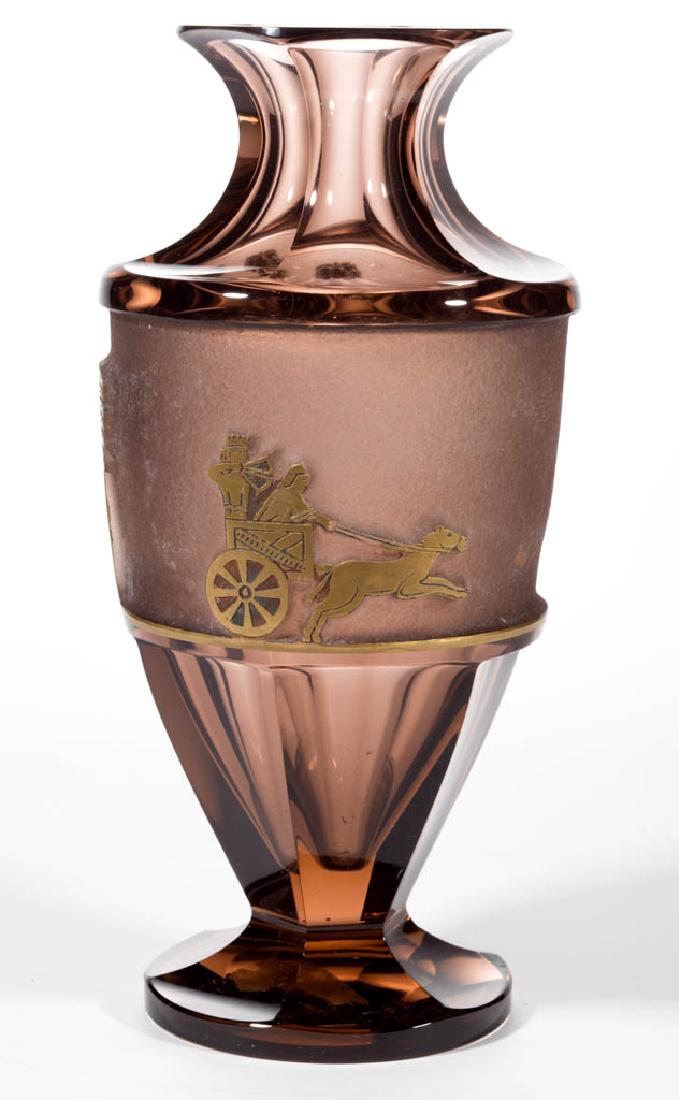 MOSER PERSIAN / EGYPTIAN CUT AND ACID-ETCHED ART GLASS