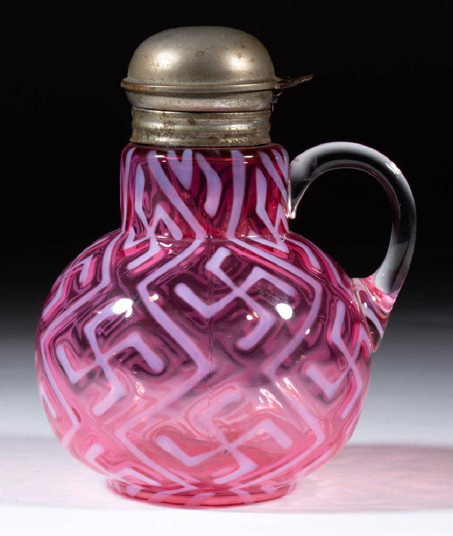 Swastika Indiana Mold Syrup Pitcher