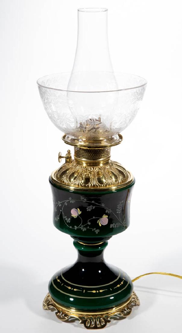CONSOLIDATED ENAMEL-DECORATED COMPOSITE STAND LAMP