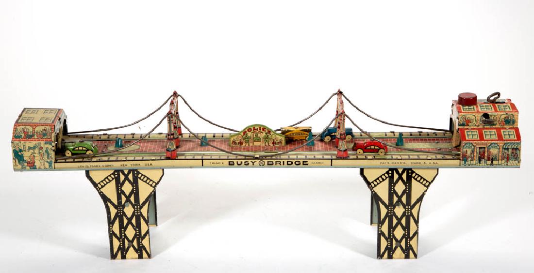 VINTAGE MARX BUSY BRIDGE TOY