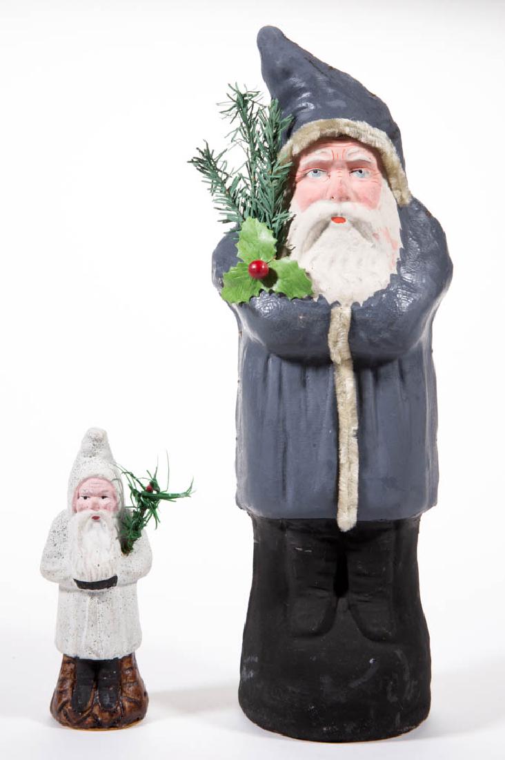 GERMAN BELSNICKLE SANTA CLAUS FIGURES, LOT OF TWO