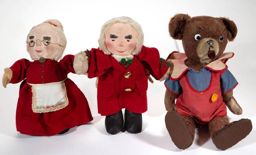 Vintage Uncle Mistletoe And Aunt Holly Dolls, Set Of