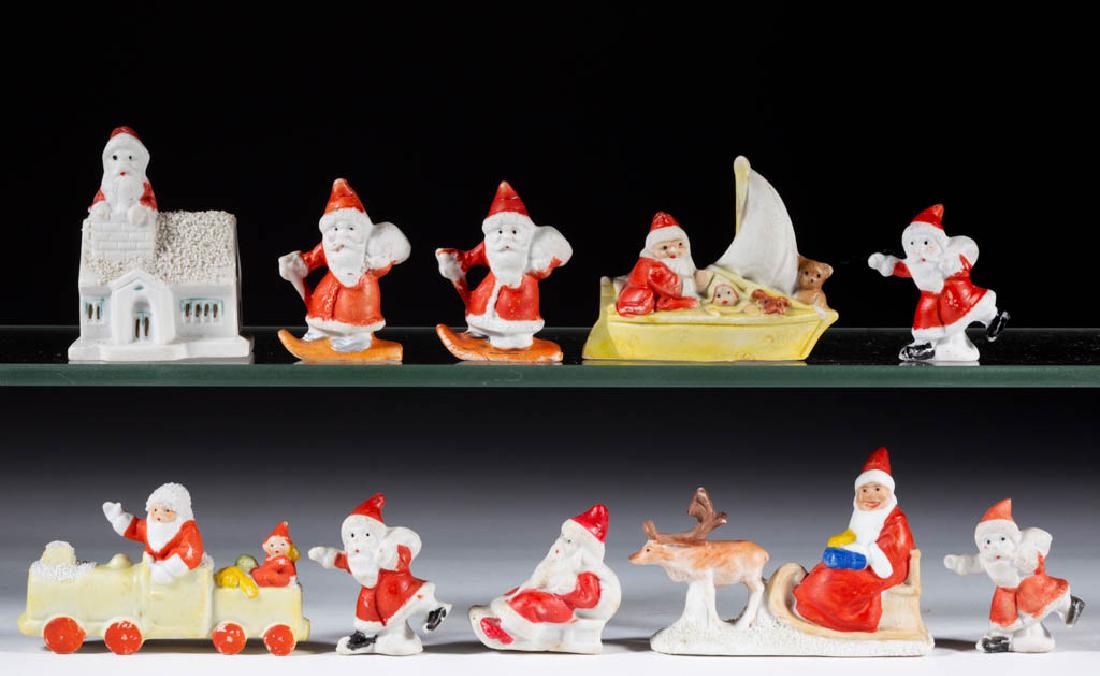 GERMAN AND JAPANESE SANTA CLAUS BISQUE MINIATURE