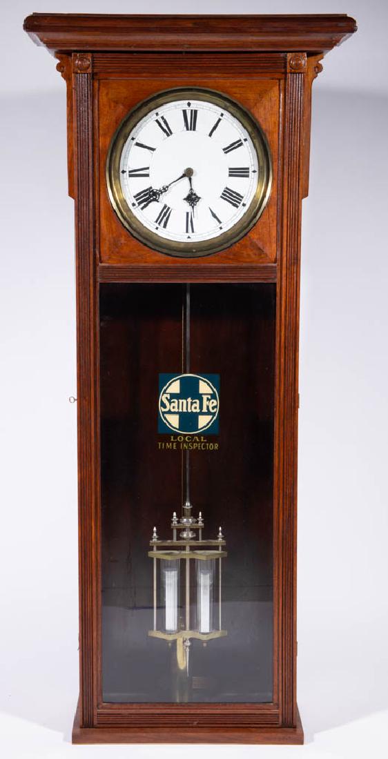 SANTA FE RAILROAD STATION WALL CLOCK