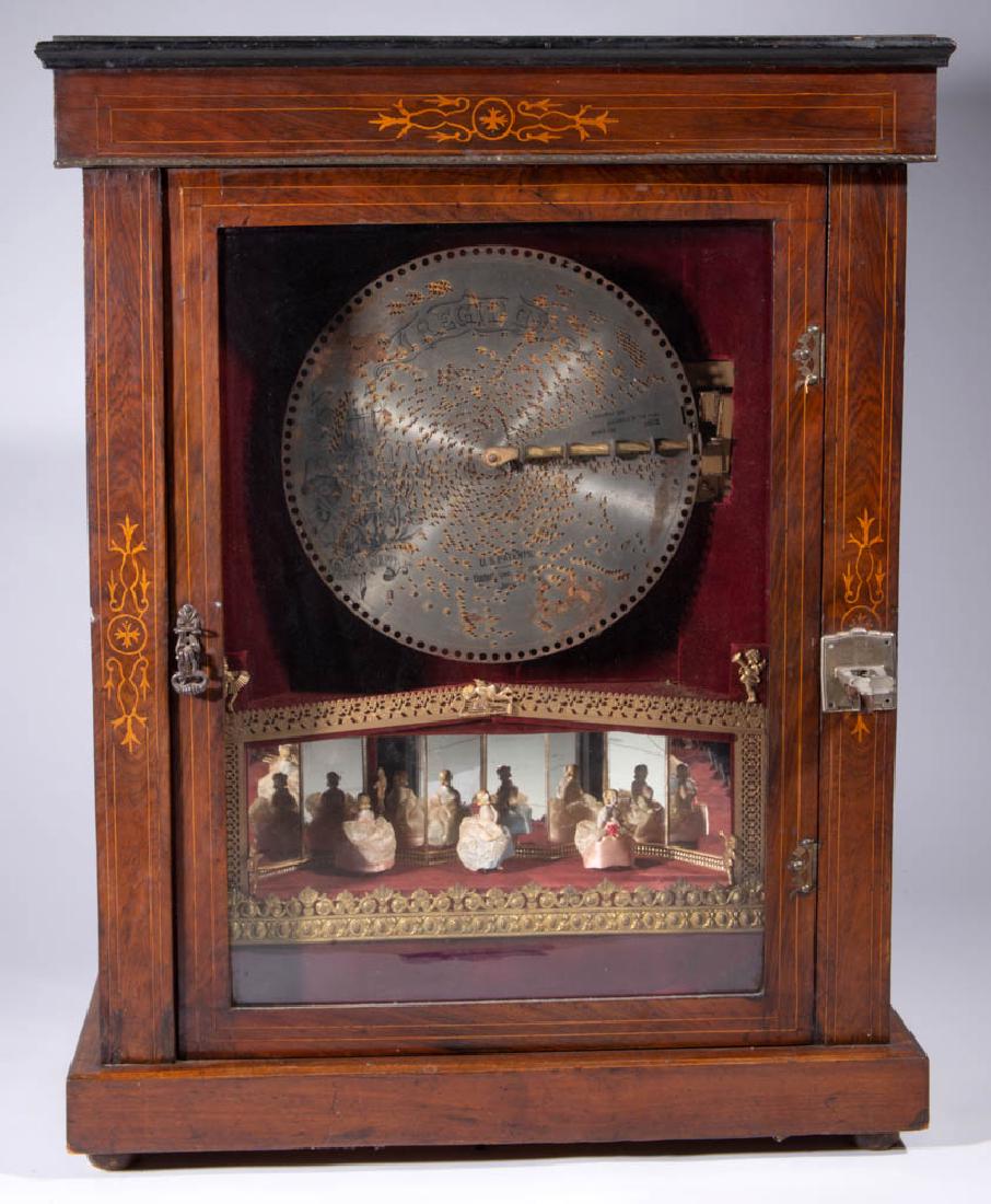 REGINA COIN-OP UPRIGHT DISC MUSIC BOX