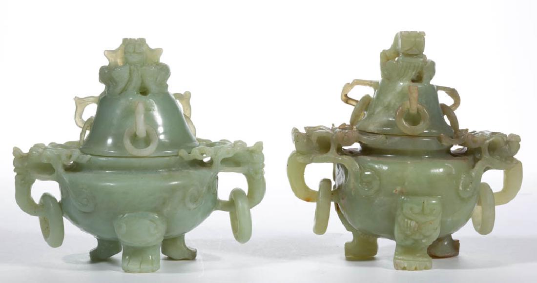 CHINESE CARVED JADE / NEPHRITE COVERED CENSERS / URNS, - Apr 27, 2019 ...