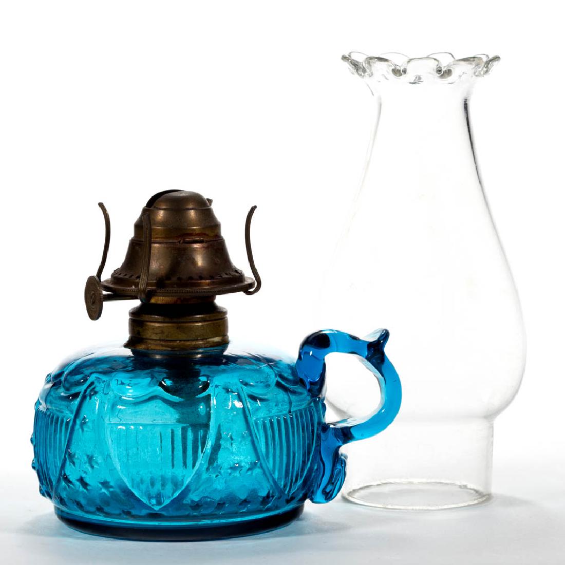 Shield And Star Kerosene Finger Lamp