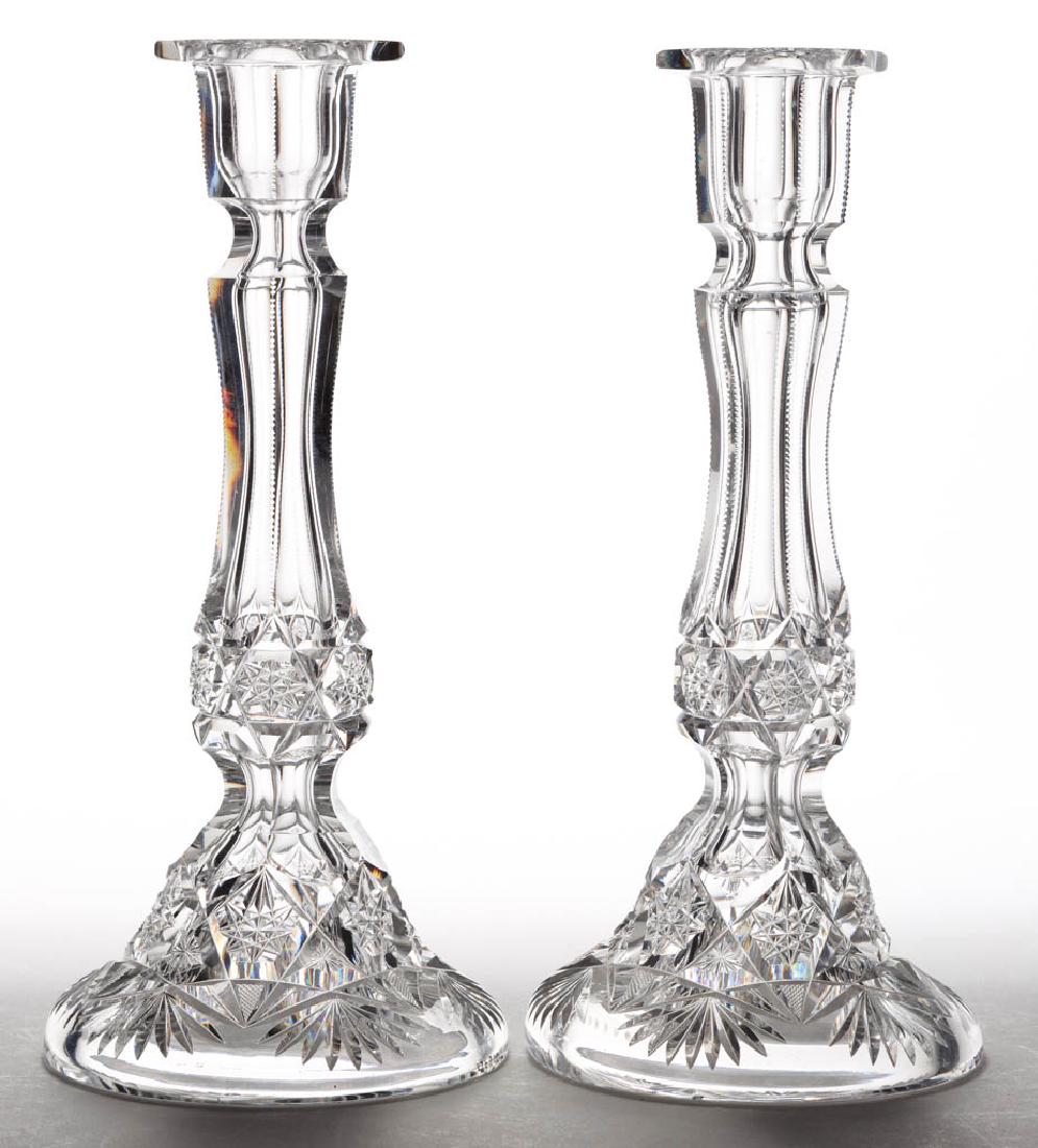 AMERICAN BRILLIANT CUT GLASS PAIR OF CANDLESTICKS - Jul 27, 2019 ...