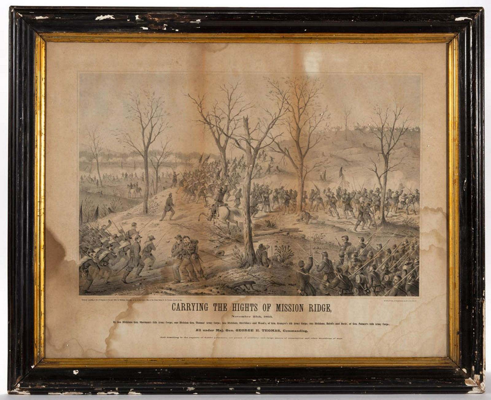CIVIL WAR BATTLE OF MISSIONARY RIDGE PRINT - Aug 24, 2019 | Jeffrey S ...