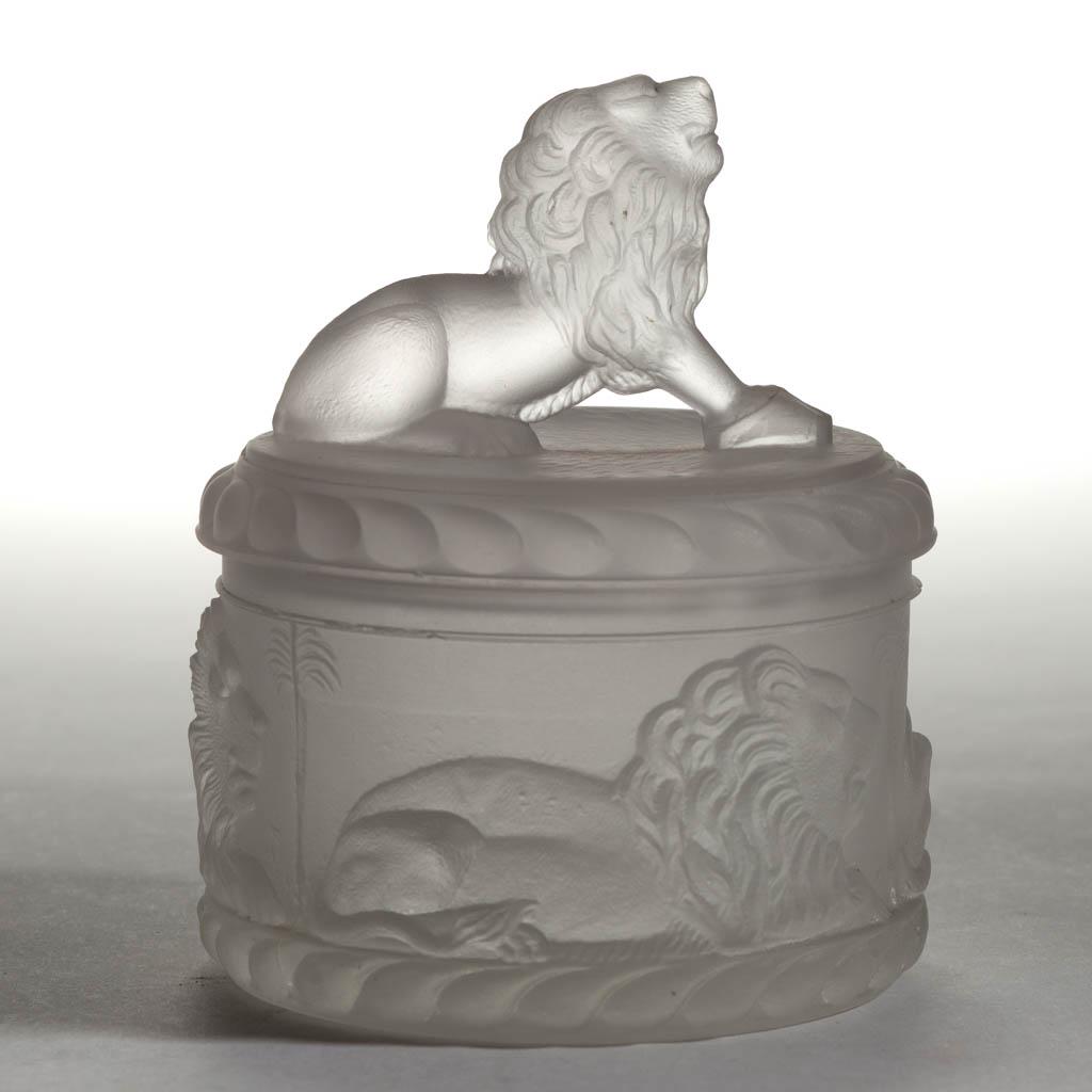 EXTREMELY RARE LION - FROSTED POWDER JAR - Sep 21, 2019 | Jeffrey S ...