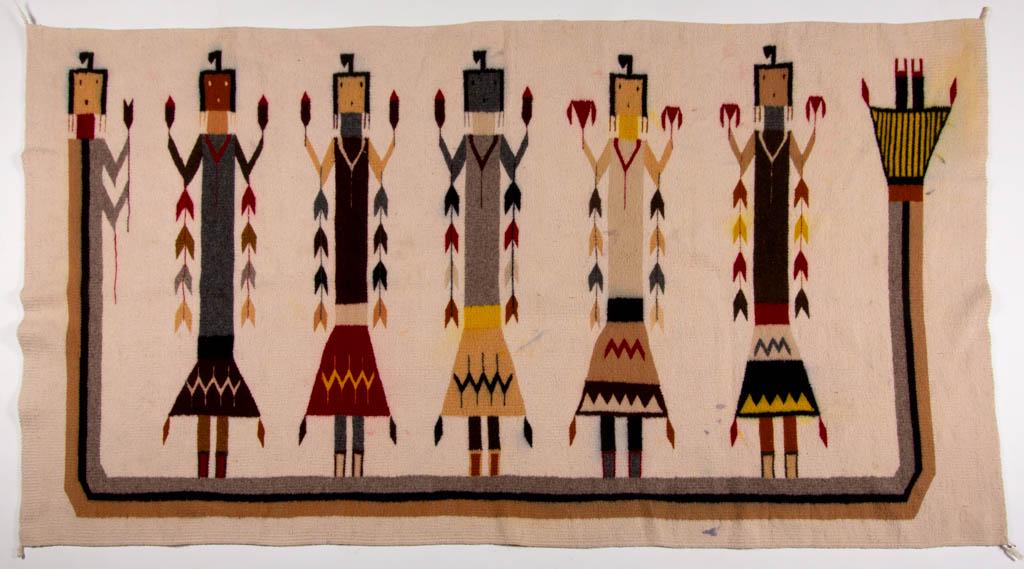 Navajo Style Yei Wool Rug