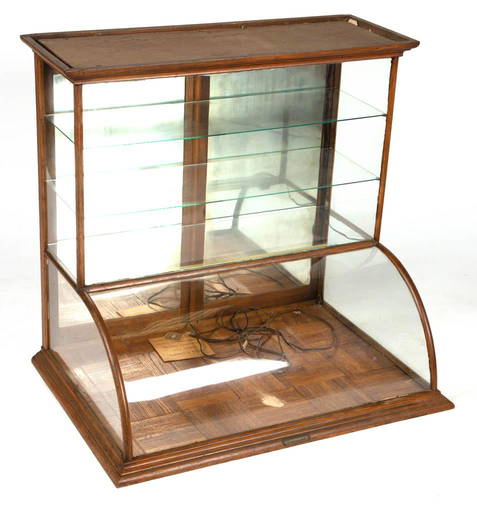 Oak General Store Counter Top Tower Showcase