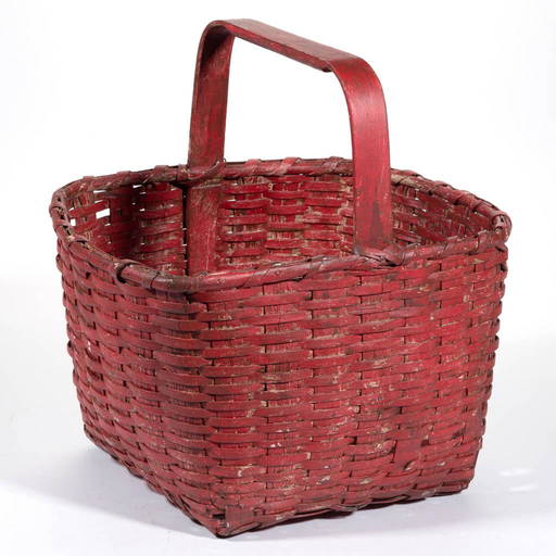 VIRGINIA PAINTED STAVE-TYPE WOVEN-SPLINT BASKET - Feb 29, 2020 ...