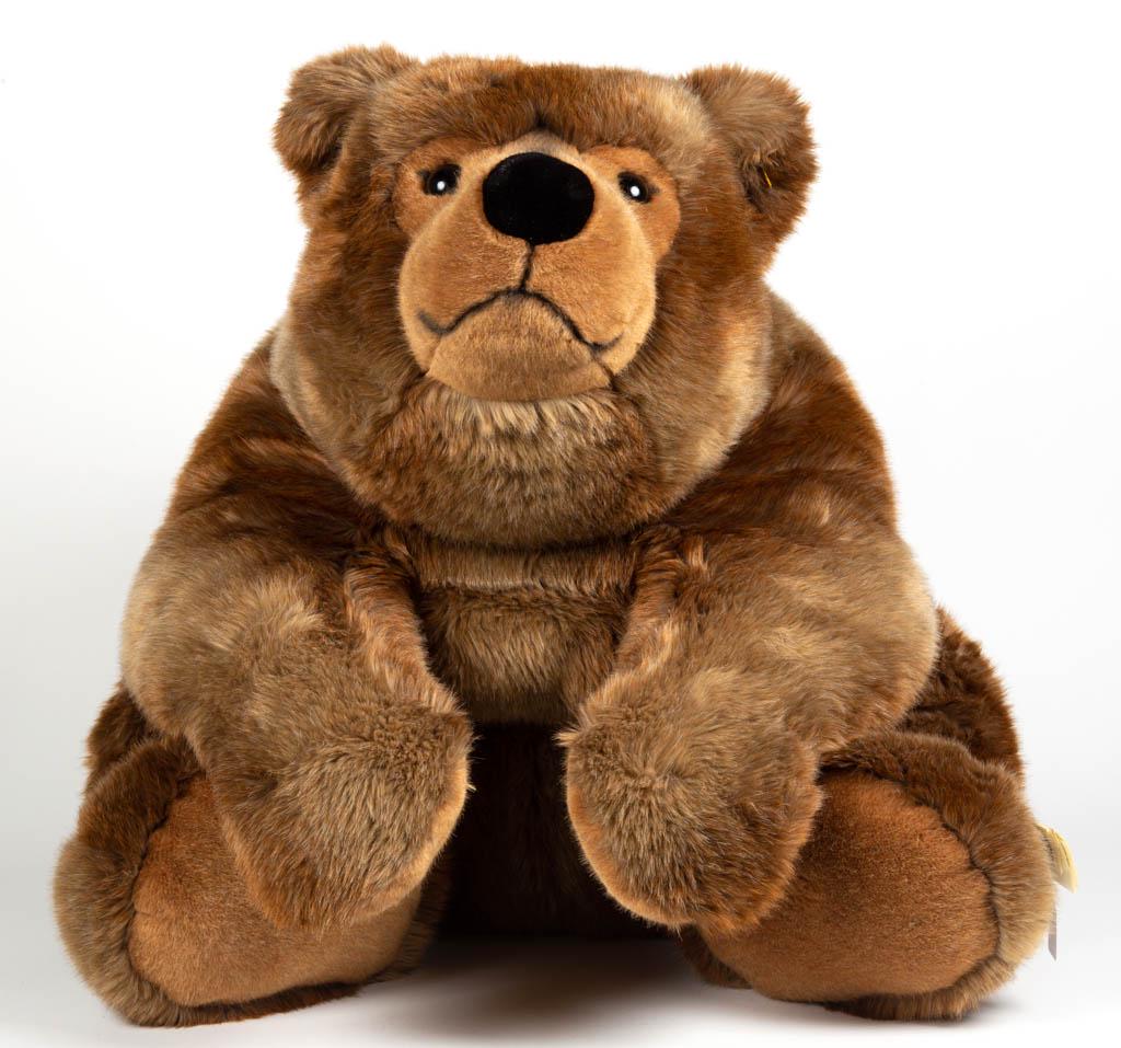German Steiff Stuffed Urs Brown Bear Lying