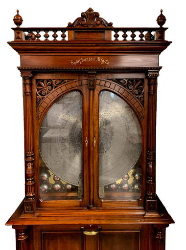 Symphonium Coin Op Disc Type Floor Model Music Box With