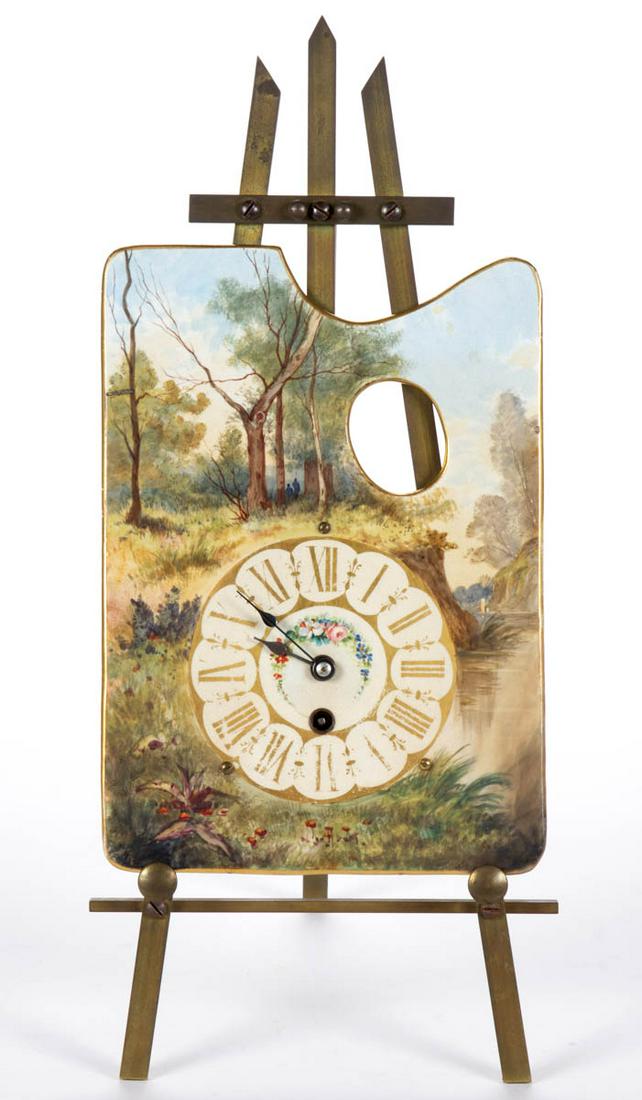 FRENCH PORCELAIN FIGURAL EASEL CLOCK - Oct 17, 2020 | Jeffrey S. Evans ...