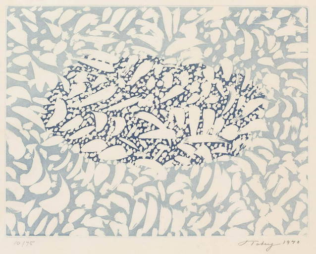 MARK TOBEY (AMERICAN, 1890-1976) ABSTRACT DRYPOINT (#2341) on Oct 16 ...