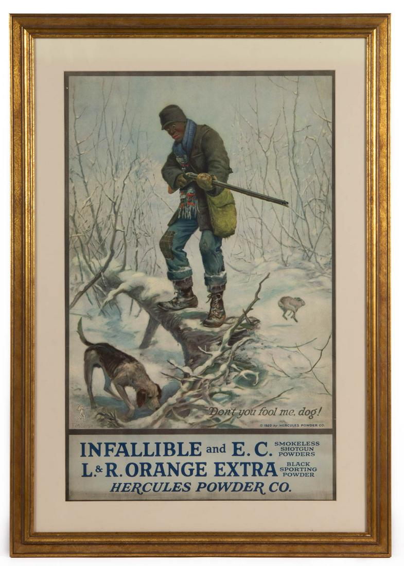 Hercules Powder Co. Paper Advertising Sign