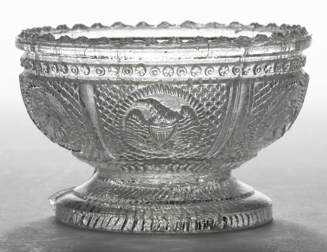 Ee 8 Eagle And Ship Pressed Open Salt