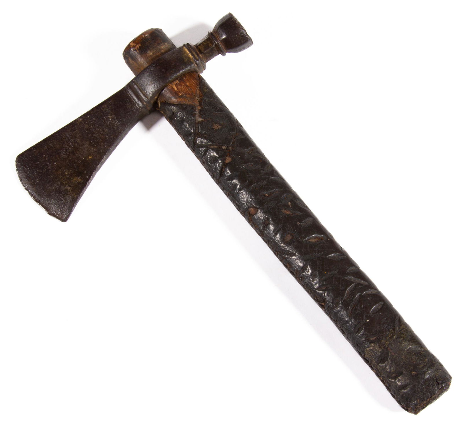 RARE NATIVE AMERICAN / FRONTIERSMAN COLONIAL-ERA PIPE TOMAHAWK (#2043 ...