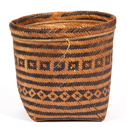 NATIVE AMERICAN CHEROKEE DECORATED WOVEN-SPLINT BASKET (#2069) on Jun ...