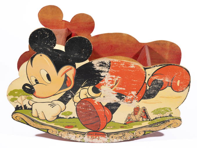 VINTAGE WALT DISNEY MICKEY MOUSE WOODEN ROCKER, - Aug 25, 2022 ...
