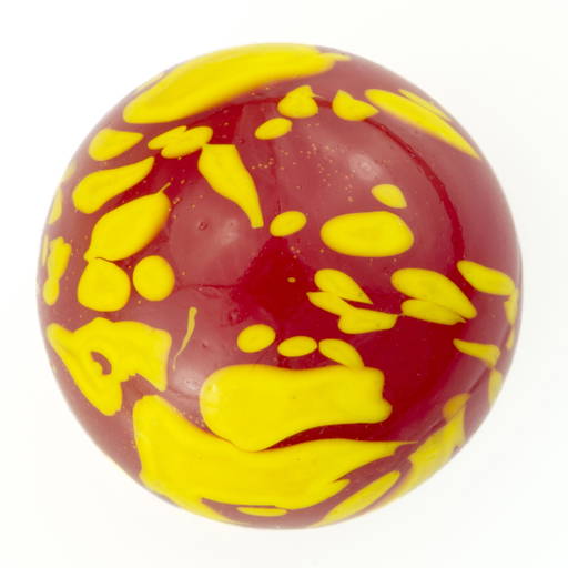 Extremely Rare Christensen Red Based Guinea Machine Made Marble,