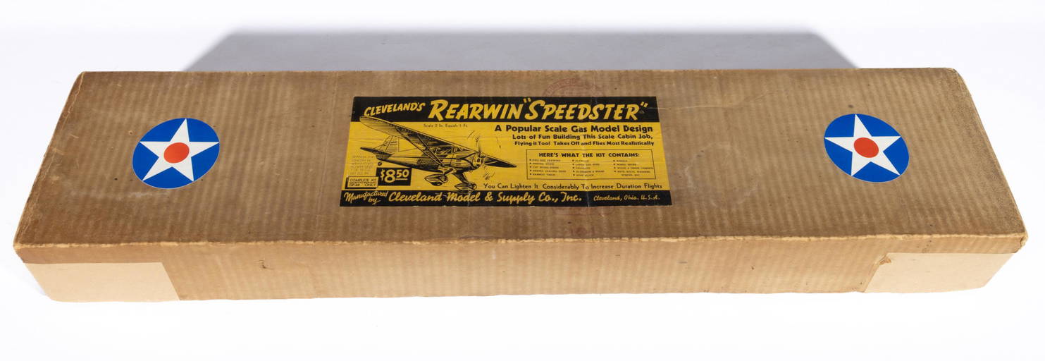 VINTAGE CLEVELAND REARWIN "SPEEDSTER" AIRPLANE MODEL KIT, (#0057) on ...