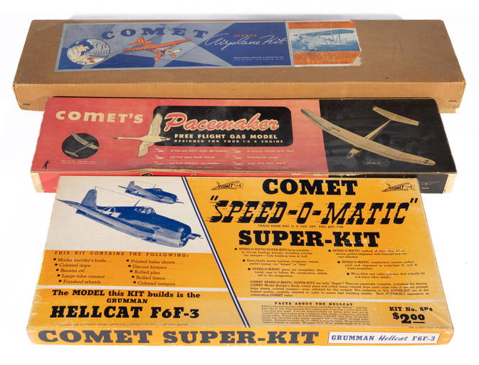 VINTAGE COMET AIRPLANE MODEL KITS, LOT OF THREE, - Sep 22, 2022 ...