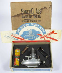 Syncro Devices "syncro Ace" 1937 Model Airplane / Racing Car Engine,