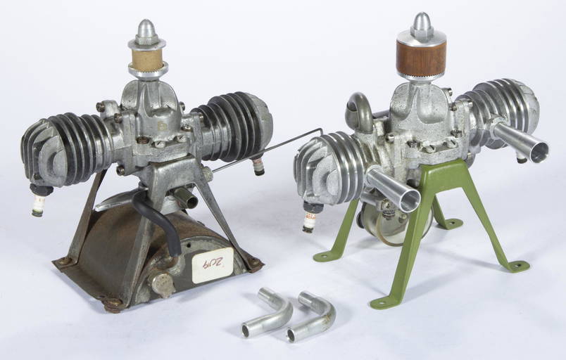Elf Engine Co. Model 20 Twin / Two Cylinder Model Airplane Engines, Lot ...