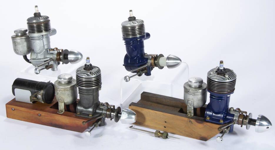 Atwood Phantom 1938 Model Airplane Engines, Lot Of Four,