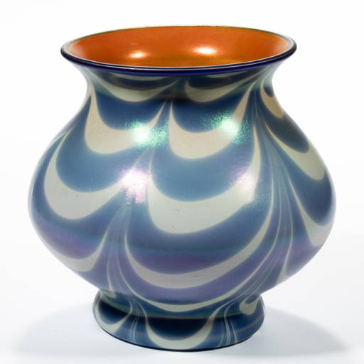 Imperial Free Hand Loop Art Glass Vase,