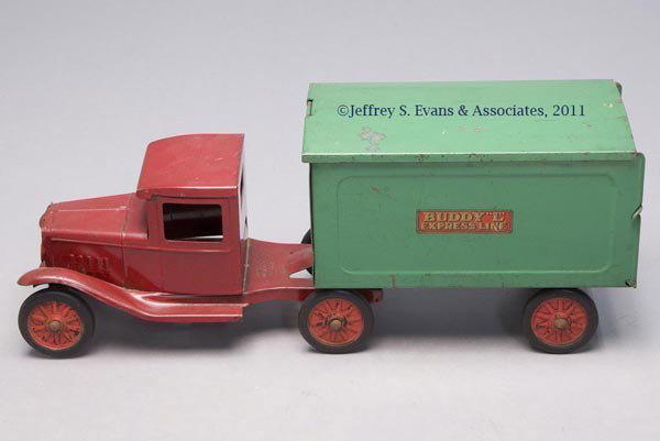 Buddy "l" Pressed Steel Express Line Toy Semi Truck