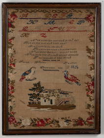 Needlework Sampler - Jane Barrett - Feb 15, 2023 | New England Auctions ...