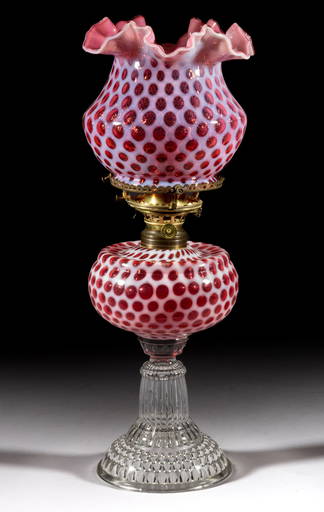 Hobbs No. 326 Windows / Coin Dot Kerosene Stand Lamp Hobbs No. 326 Windows / Coin Dot Kerosene Stand Lamp