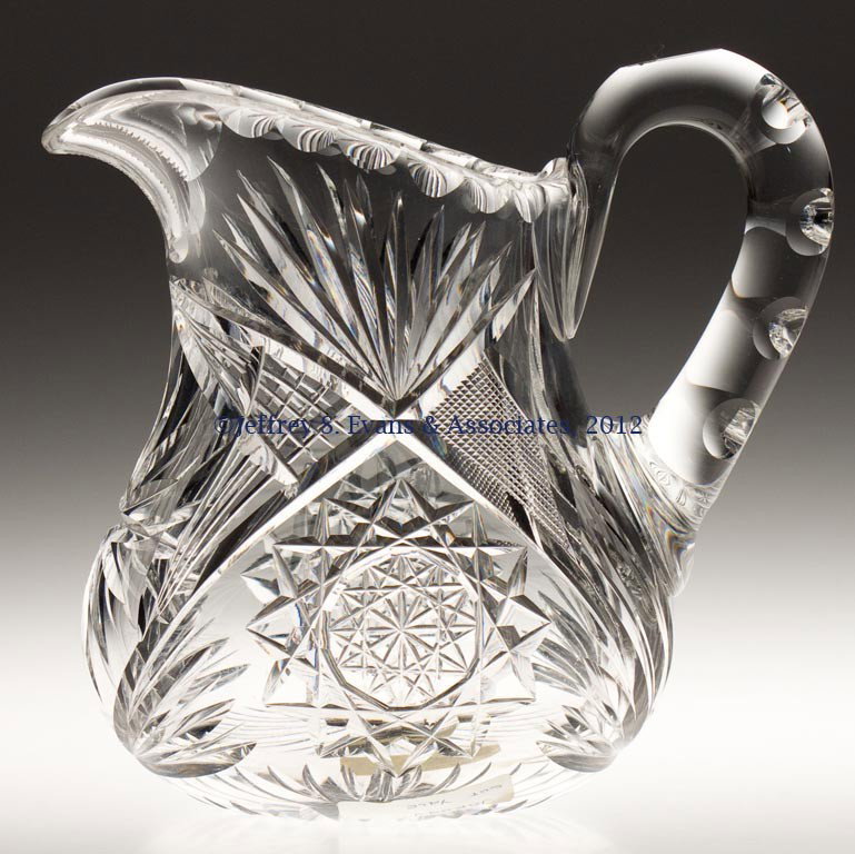4: FRY "YALE" CUT GLASS JUG
