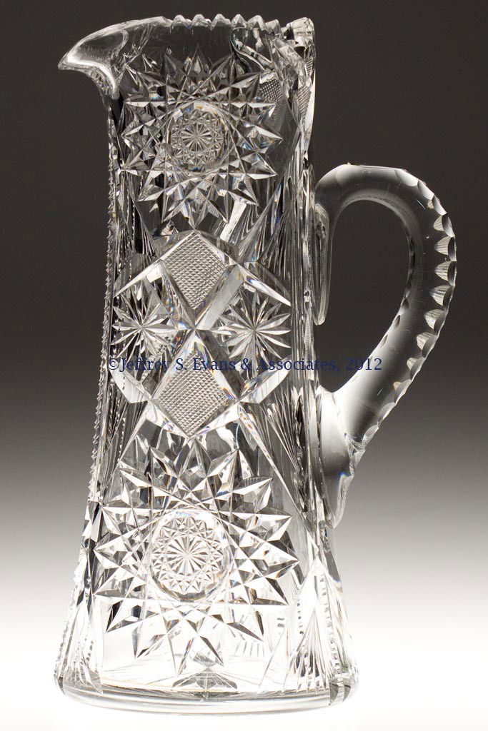 5: FRY "JAPAN" CUT GLASS PITCHER