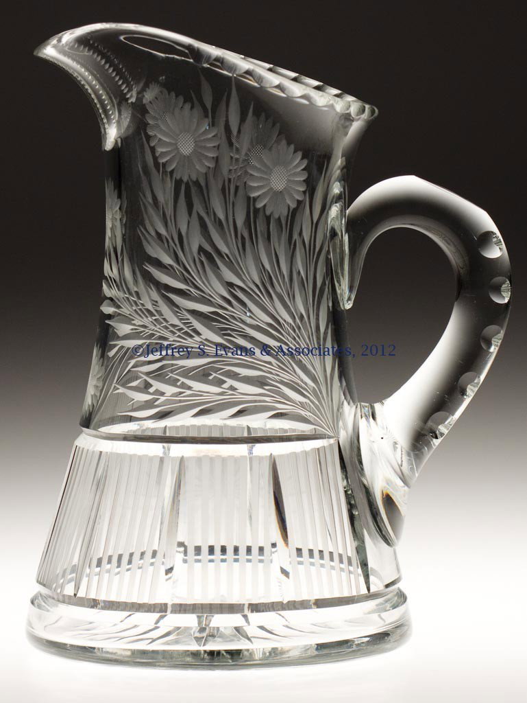 6: FRY CUT GLASS JUG