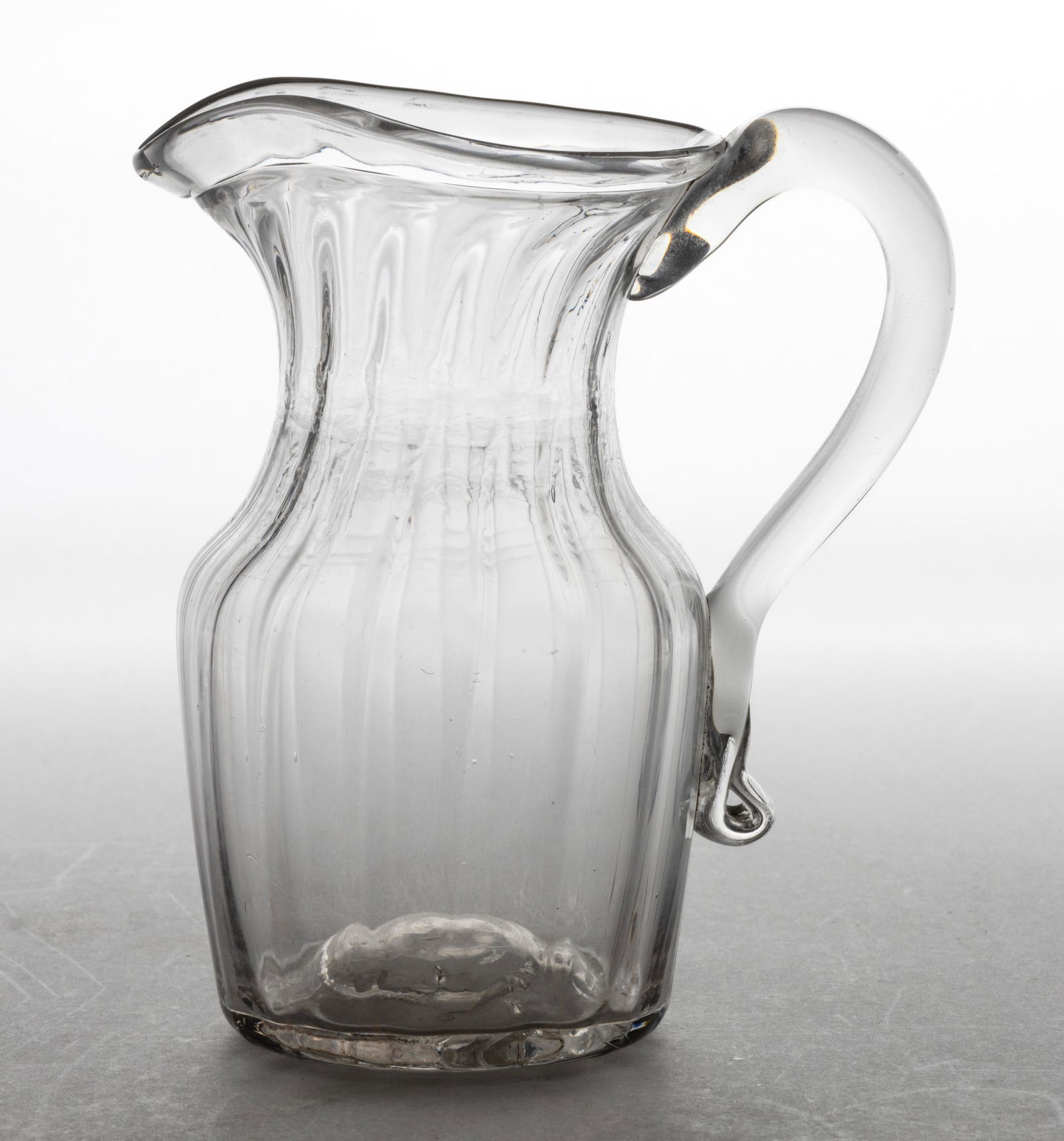 Pattern Molded Glass Cream Pitcher