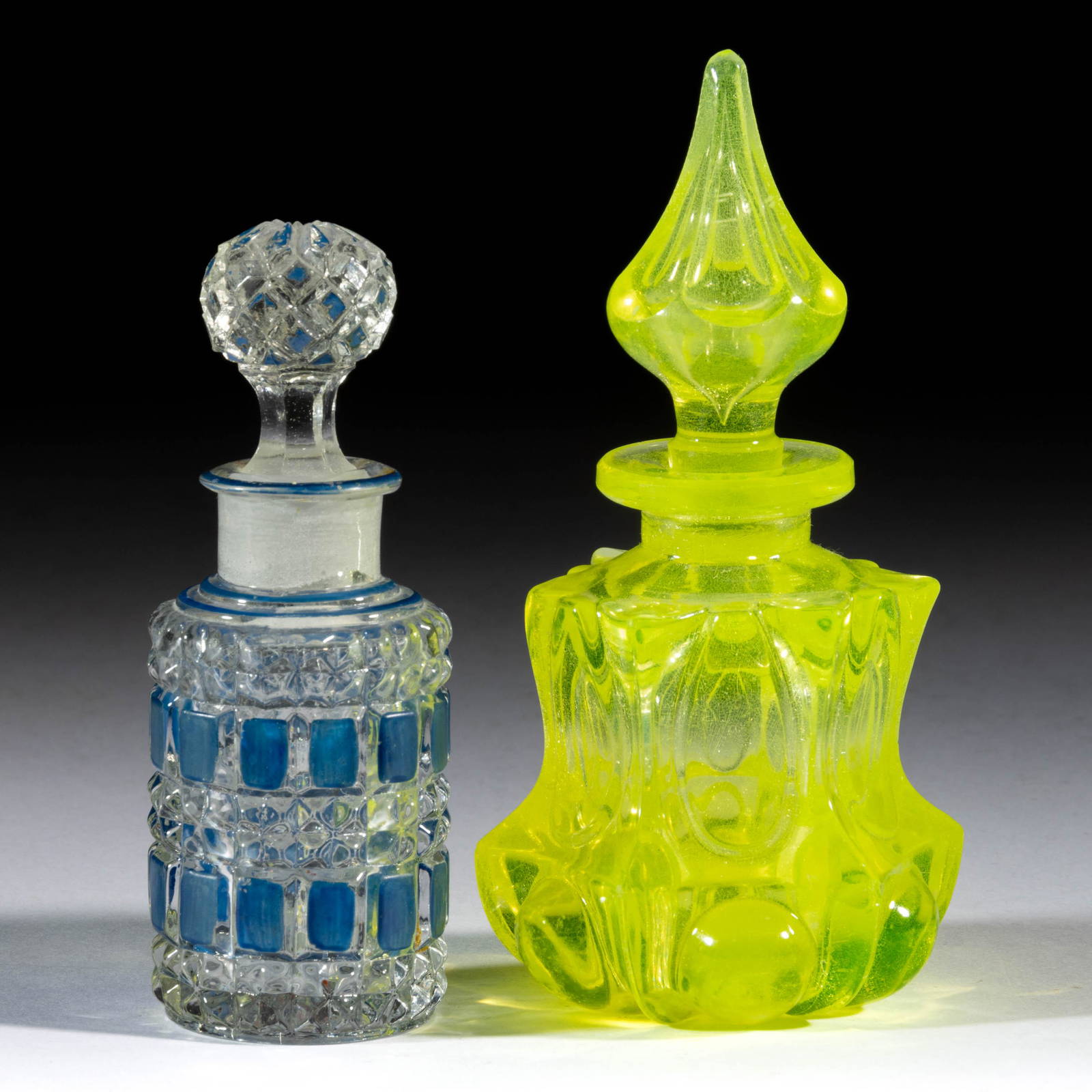 Loop And Framed Convex Ovals Cologne Bottle Auction