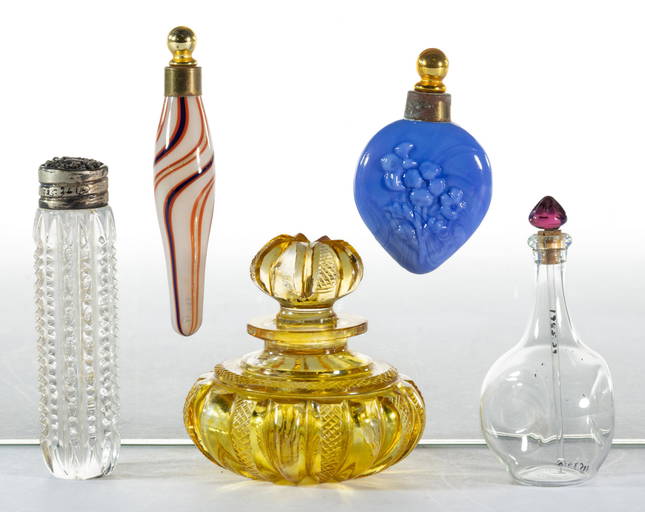 Assorted Cologne / Pungent Bottles, Lot Of Five