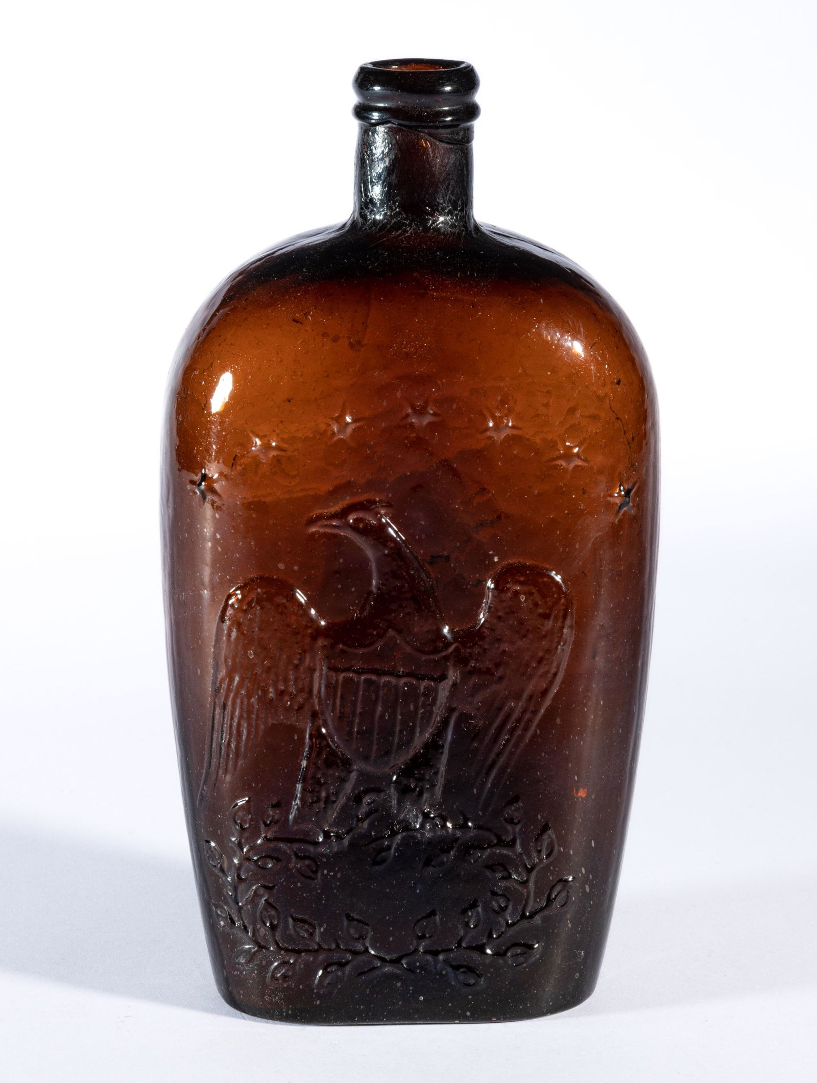 Blown-molded Gii-66 Pictorial / Historical Flask Auction