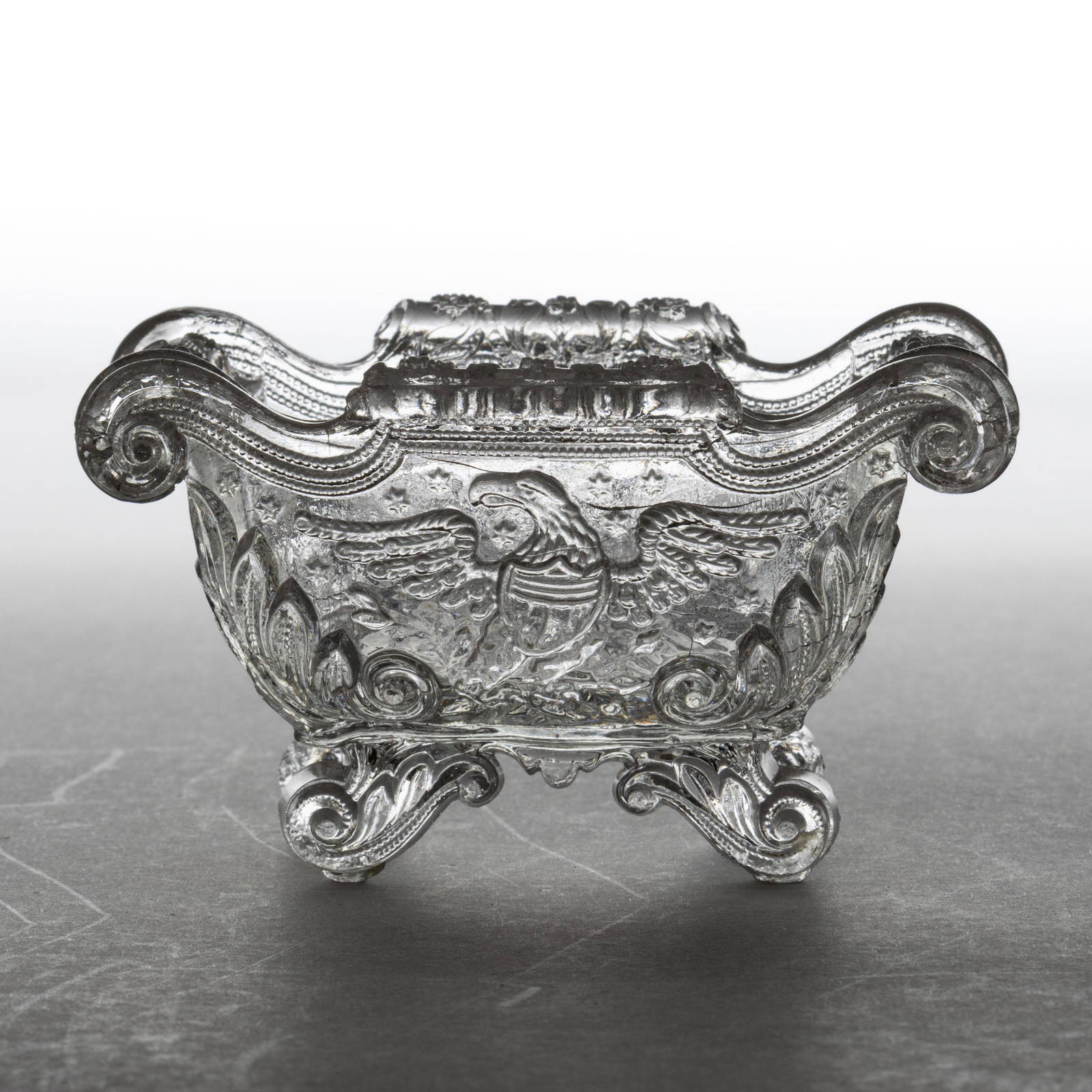 Ee-7 Eagle Pressed Open Salt Auction