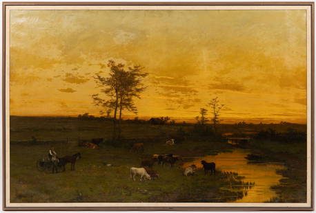 Norman Foster (1921 2009) Landscape Oil Painting