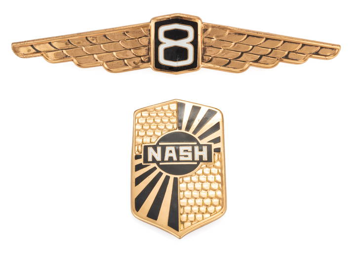 Nash Motors Corp. Car / Truck Radiator Two Part Radiator Emblem
