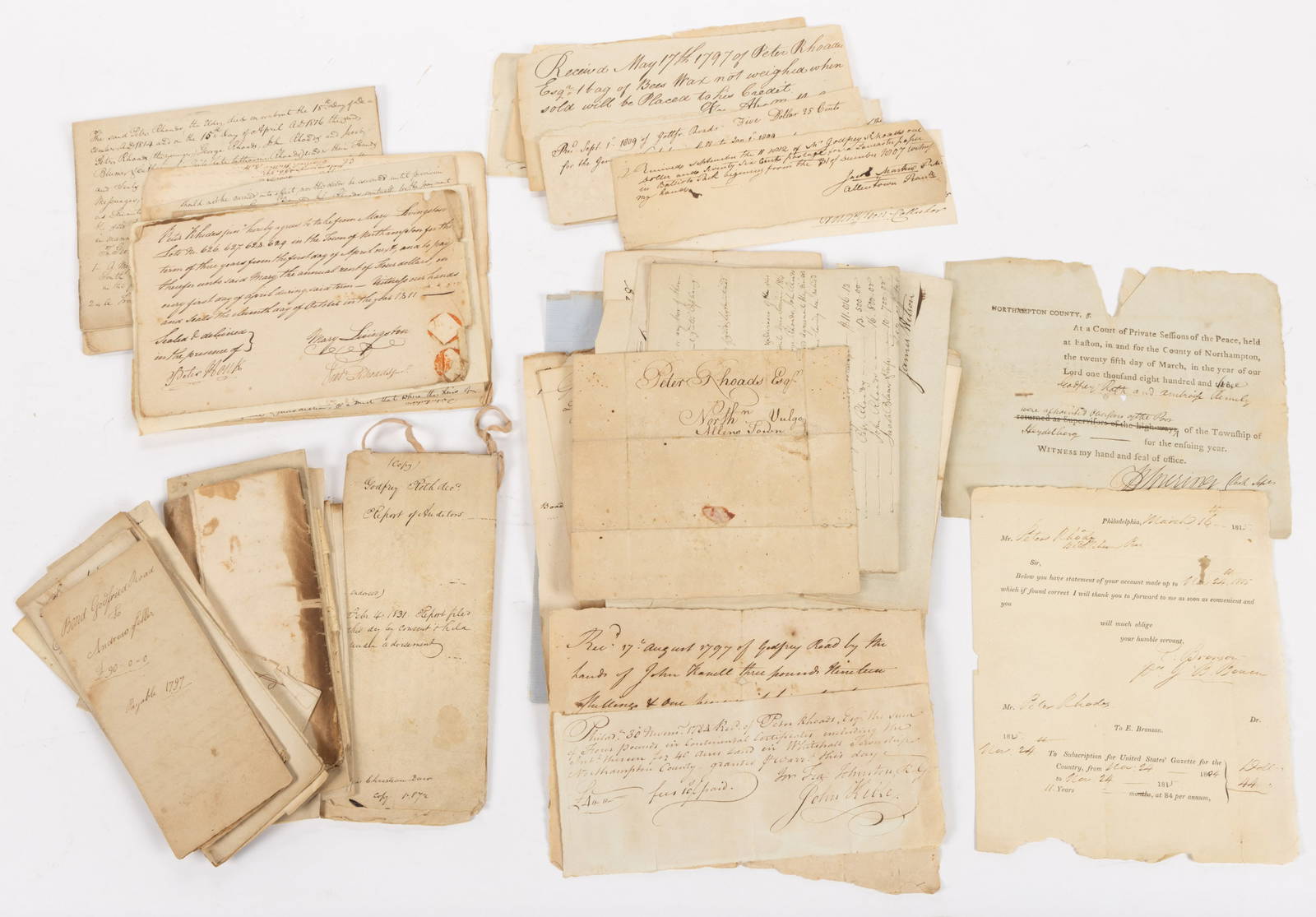 Peter Rhoads Family, Allentown, Pennsylvania Archives Auction