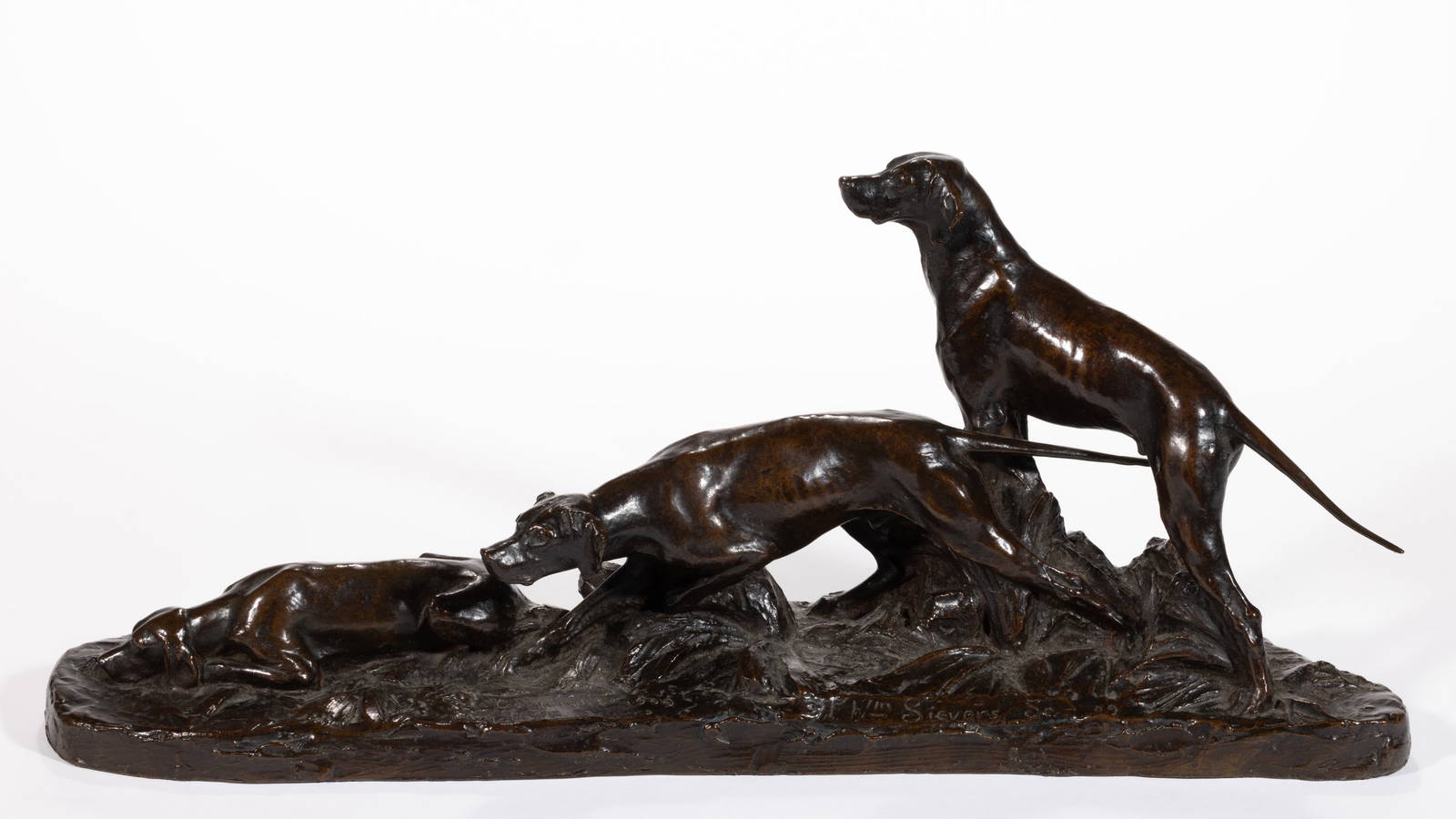 Frederick William Sievers (american, 1872-1966) "three Pointers" Bronze ...