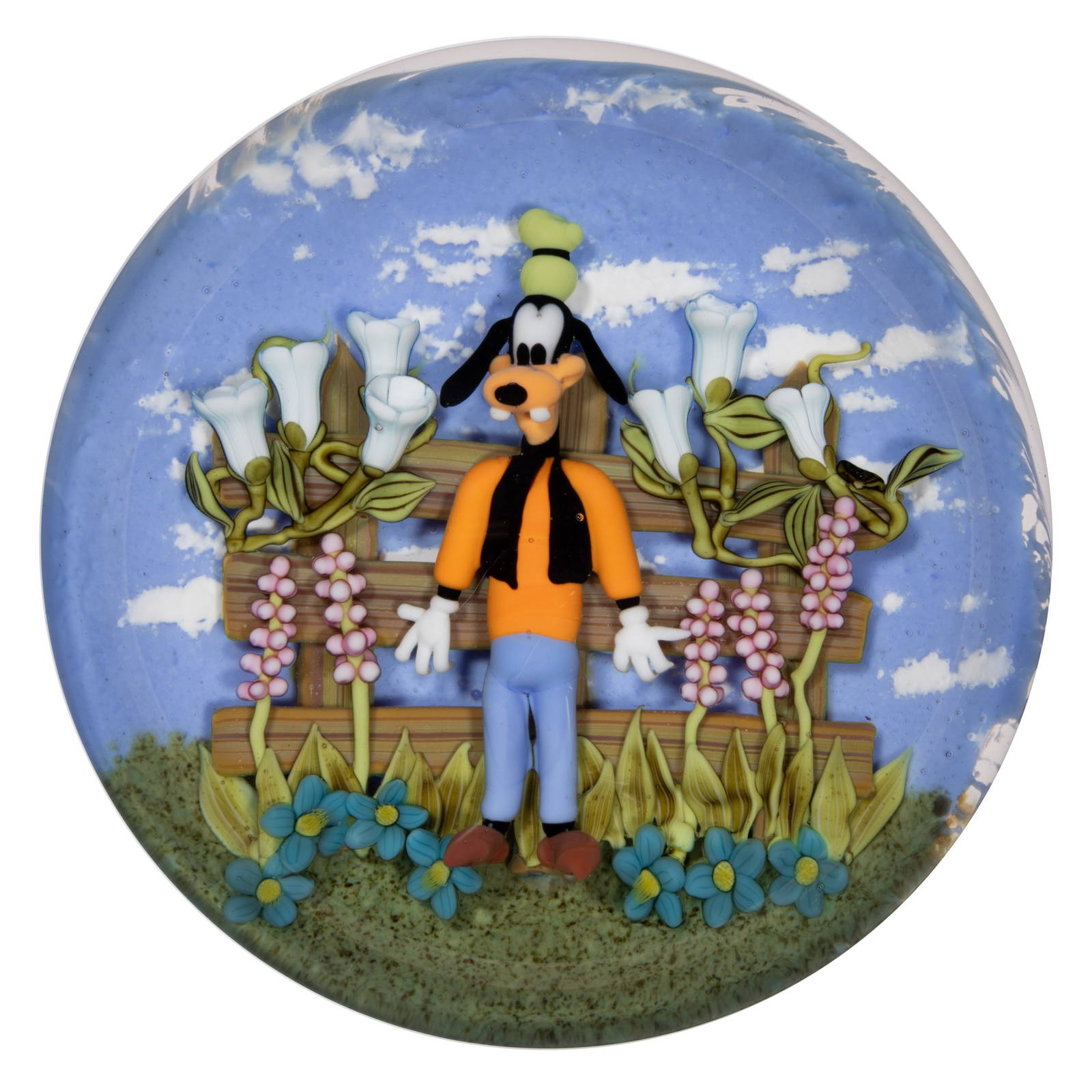 Clinton Smith (american, B. 1979) Goofy And Flowering Fence Lampwork ...