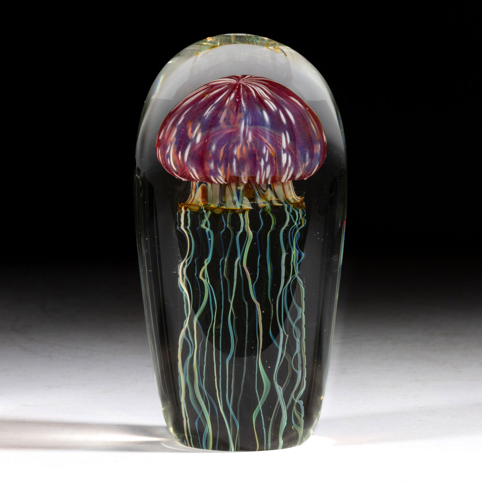 Richard Satava (american, B. 1950) Jellyfish Upright Studio Art Glass ...